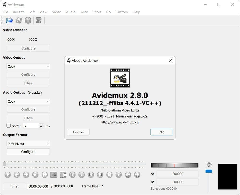 AviDemux 2.8.2.241209 (Full) ฟรี โปรแกรมตัดต่อวิดีโอใช้ง่าย - Mawto