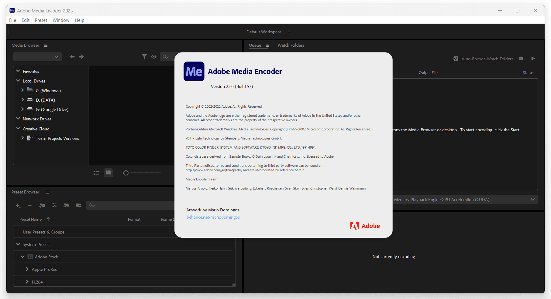 Adobe Media Encoder 2023 | โปรแกรมแปลงไฟล์เวลาเรนเดอร์งาน - Mawto